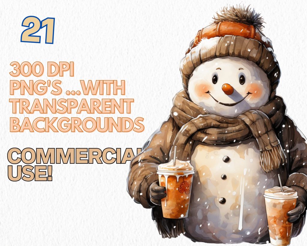 Hand-Painted Watercolor Christmas Clipart – PNG and SVG Bundle for ...